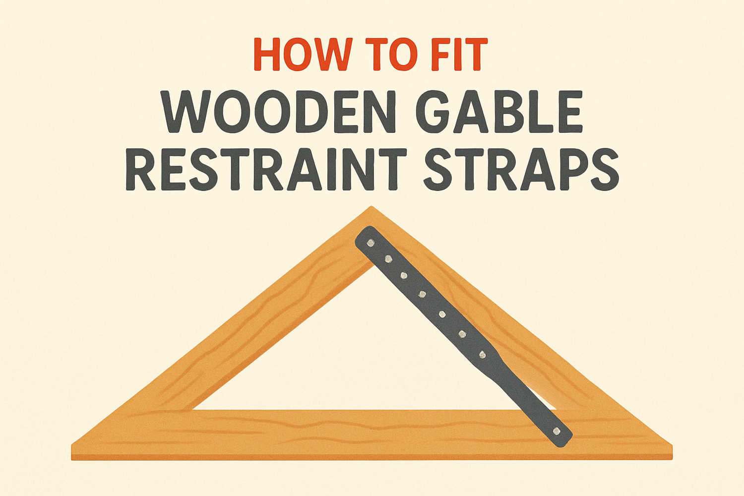 How To Fit A Wooden Gable Restraint Straps – JAY&EE Construction