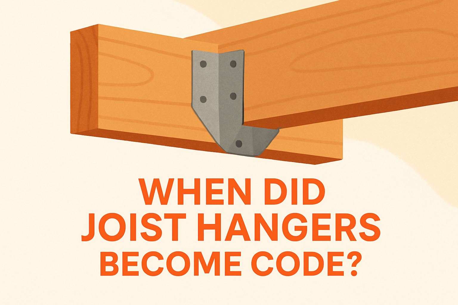 When Did Joist Hangers Become Code – JAY&EE Construction
