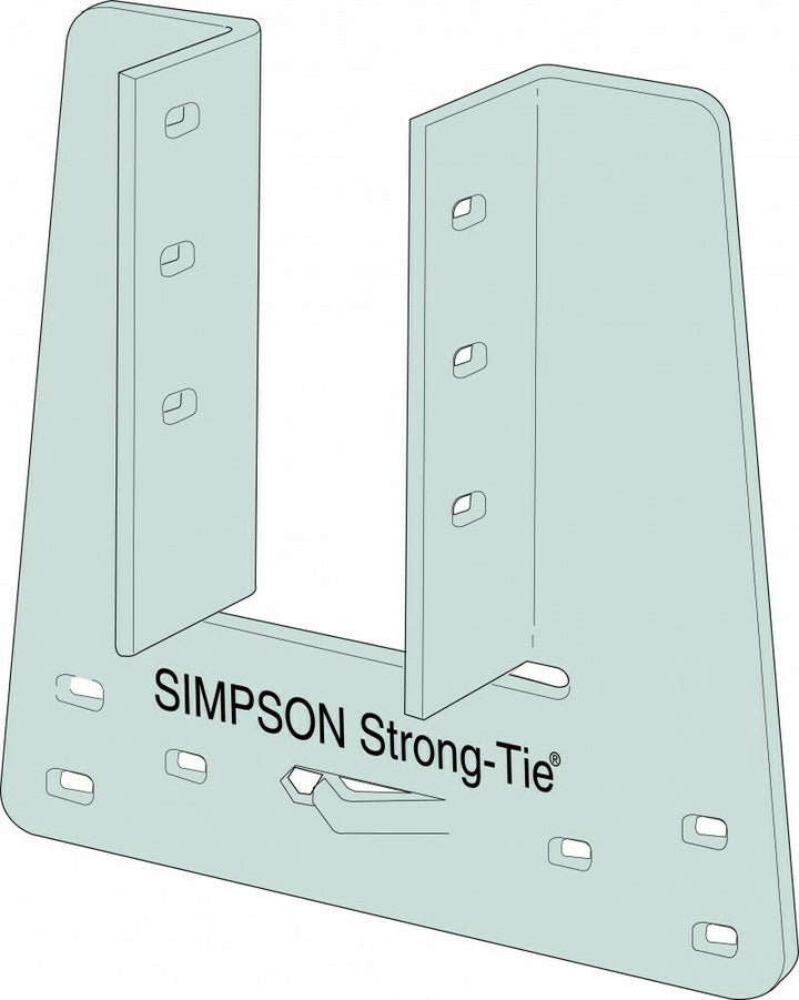 10 x Simpson Strong-Tie Truss Clip Girders Rafters 47mm TCP47 Pre-Galv ...