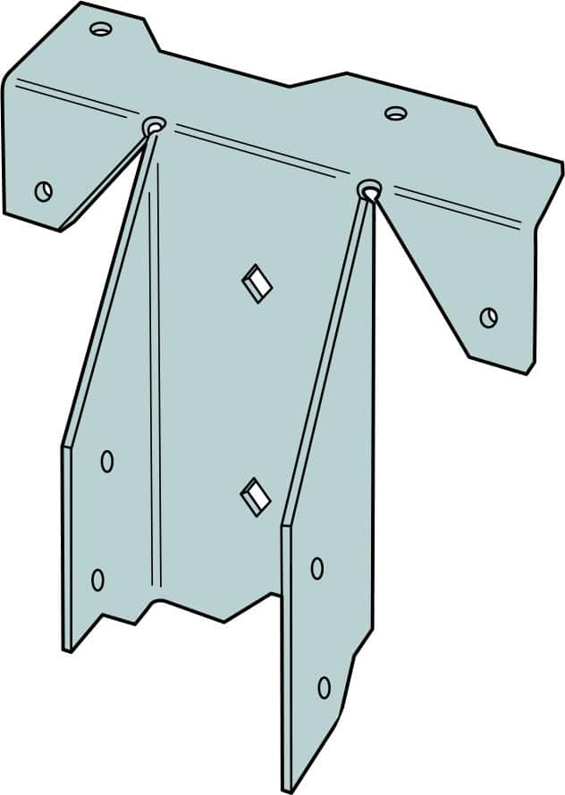 Simpson Strong-Tie RR Ridge Rafter Connector 38mm W x 102mm W x 33mm D ...